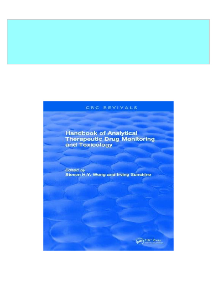 (FREE PDF Sample) Handbook of Analytical Therapeutic Drug Monitoring ... (FREE PDF Sample) Handbook of Analytical Therapeutic Drug Monitoring ...