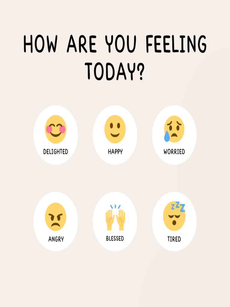 How Are You Feeling Today | PDF