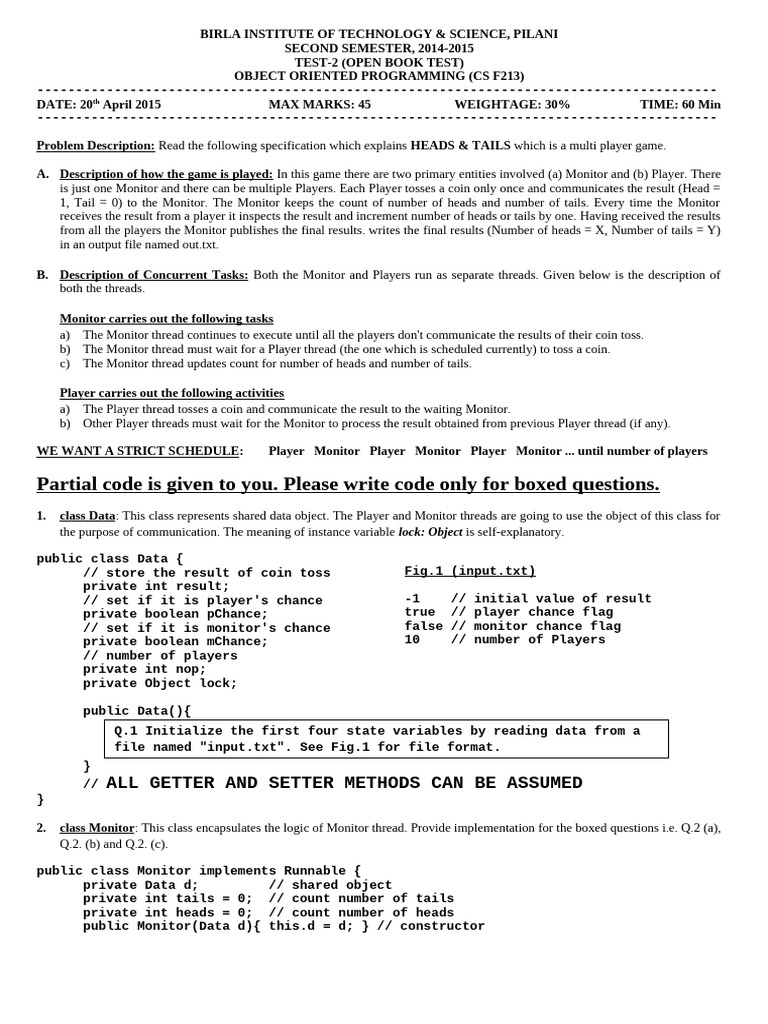 2014 15 2nd Sem Pdf Class Computer Programming Method Computer Programming