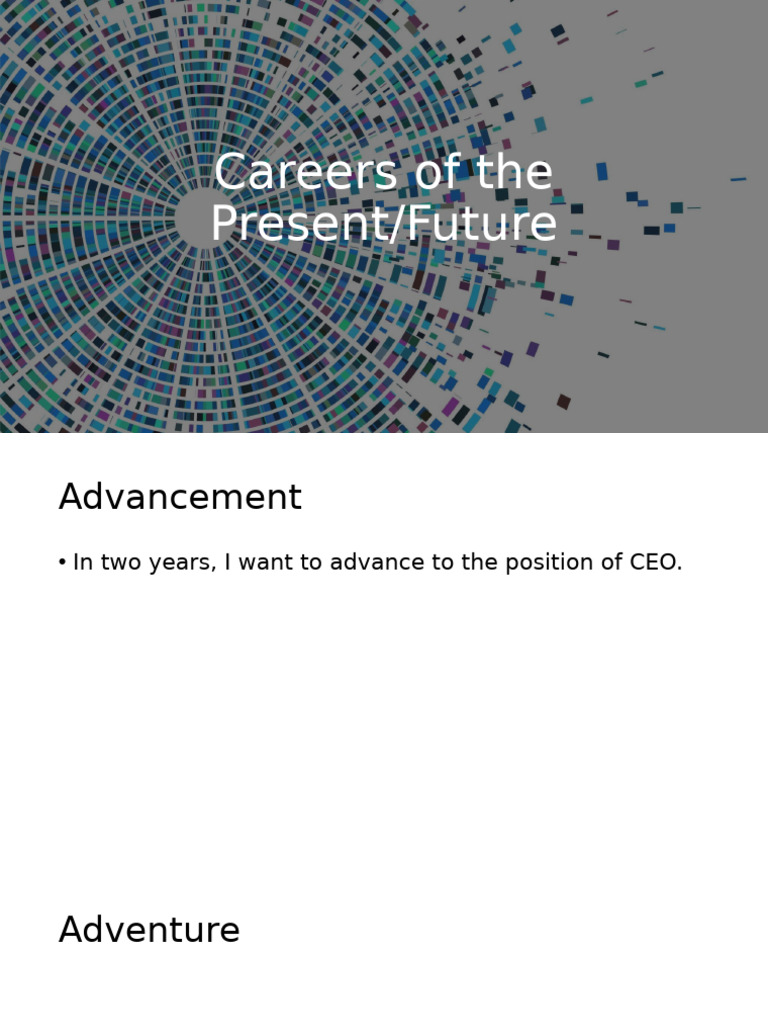 Careers of The Future | PDF