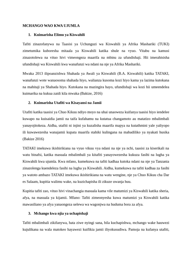 Vituo Vya Utafiti | PDF