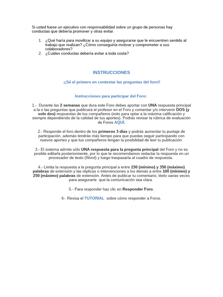 Foro 4 | PDF | Business | Motivación