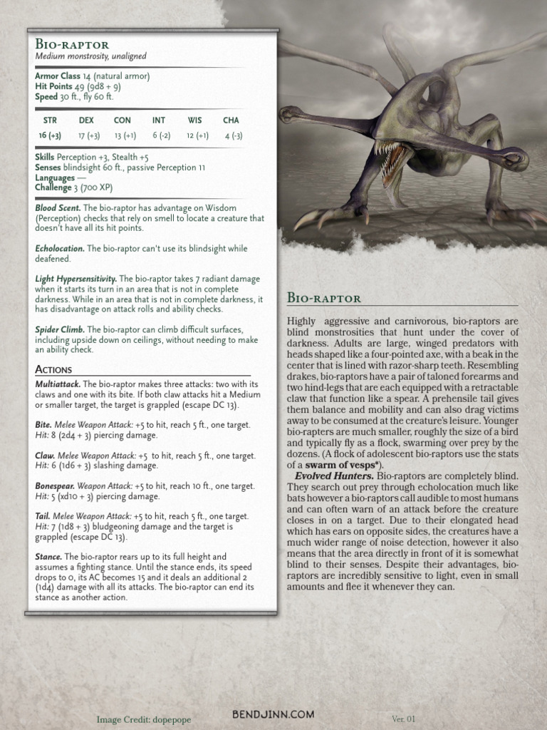 bio-raptor | PDF | Predation | Zoology