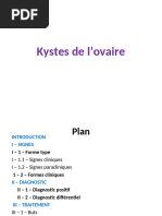 Aspect Échographique Du Kyste Ovarien | PDF | Ovaire | Utérus
