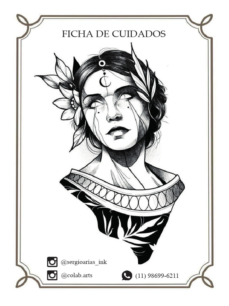 Ficha de Cuidados - SERGIO WEB | PDF | Tatuagem | Tinta