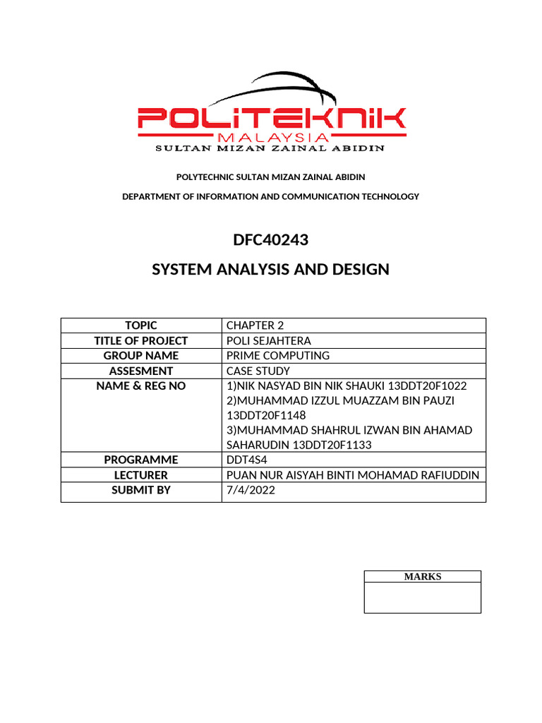 System Analysis And Model Case Study Pdf Databases Information