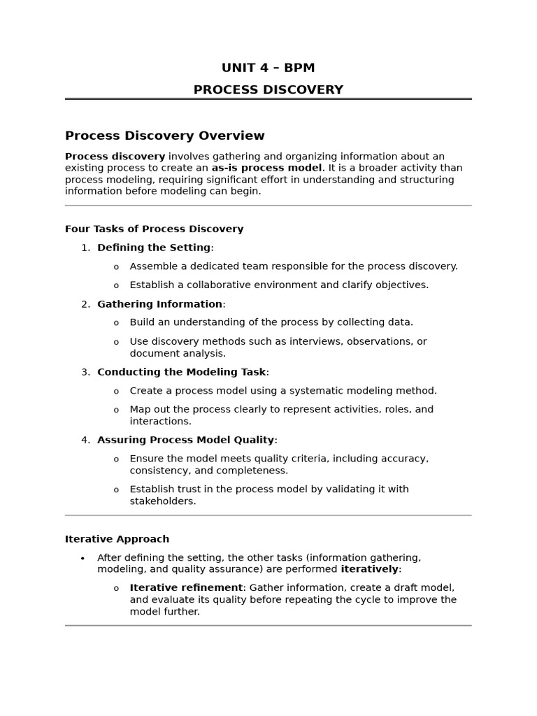 UNIT 4 - BPM | PDF | Expert | Usability