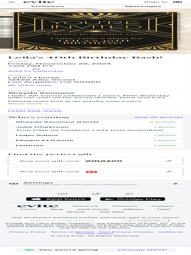 Evite Online Invitations, Greeting Cards & Party Ideas | PDF