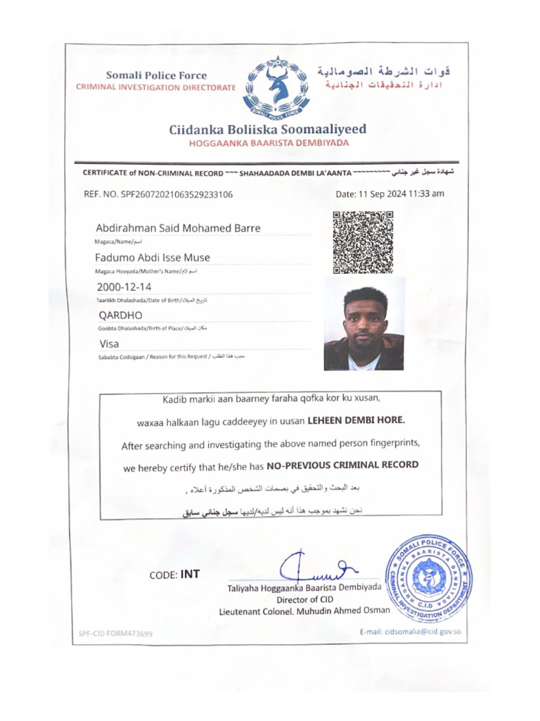 Somali Police Force | PDF