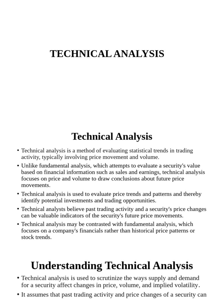 Technical Analysis of Stocks | PDF | Technical Analysis | Financial Markets