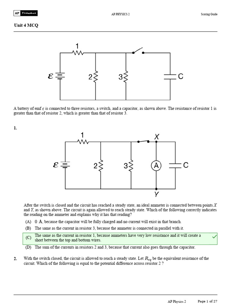 Circuit Analysis with Resistors and Capacitors | PDF | Capacitor | Capacitance