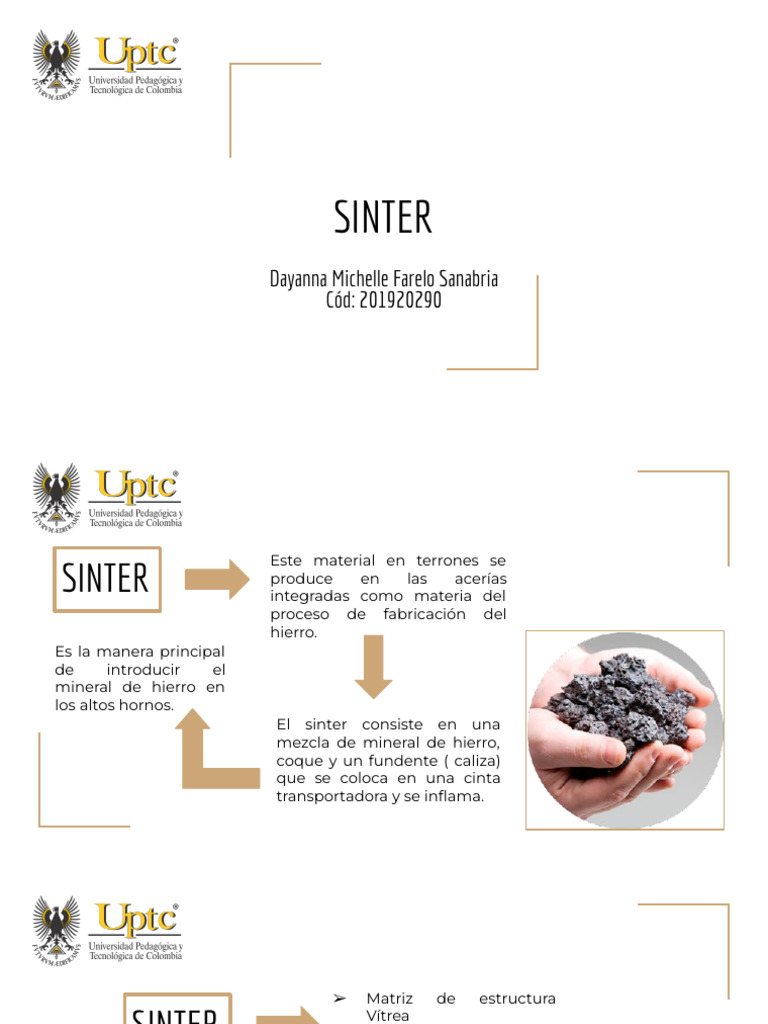Sinter - Bneficio de Minerales | PDF | Hierro | Ingeniería de Edificación