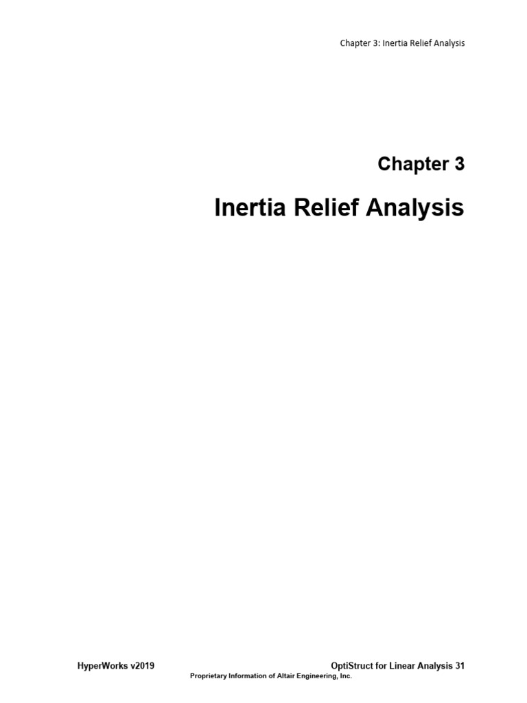 Inertia Relief Analysis for Satellites | PDF