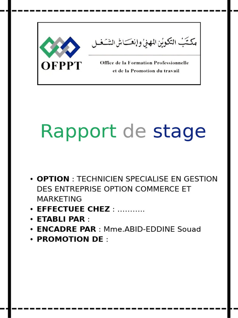 Copie de Rapport de Stage | PDF