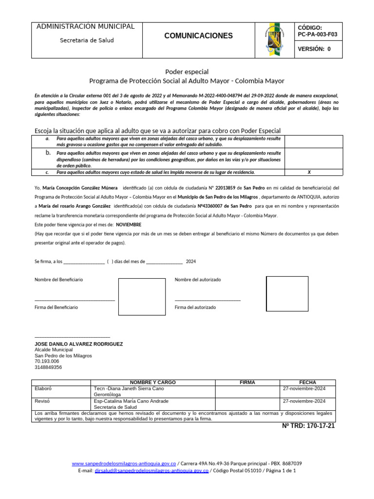 22.maria Concepcion Gonzalez Munera | PDF | Colombia