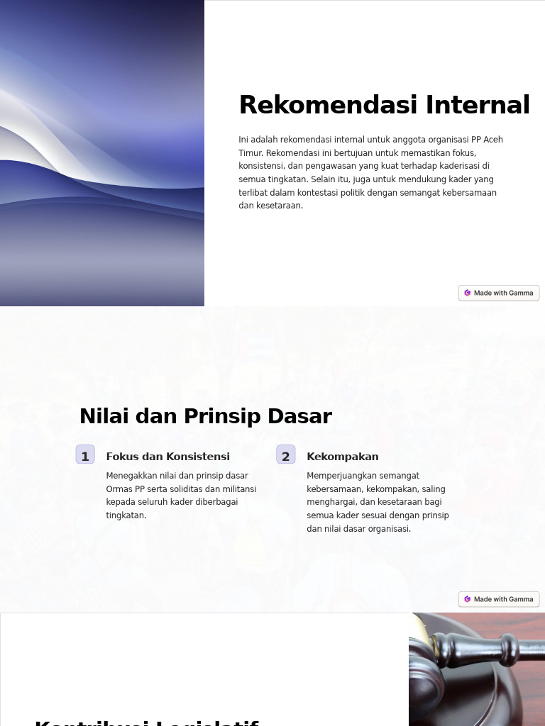 Rekomendasi-Internal Comisi C | PDF