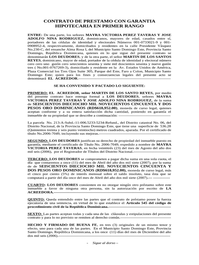 Hip. Primer Rango-Martin de Los Santos | PDF | República Dominicana