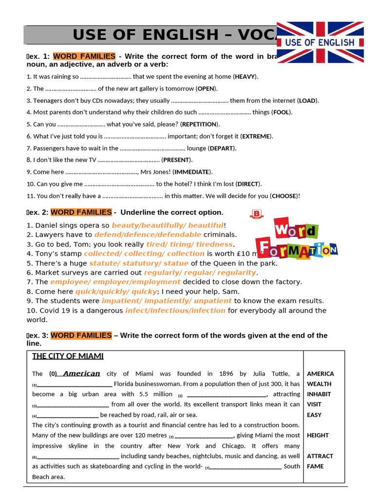 Use of English Vocabulary Tasks TBL Task Based Learning Activities ...