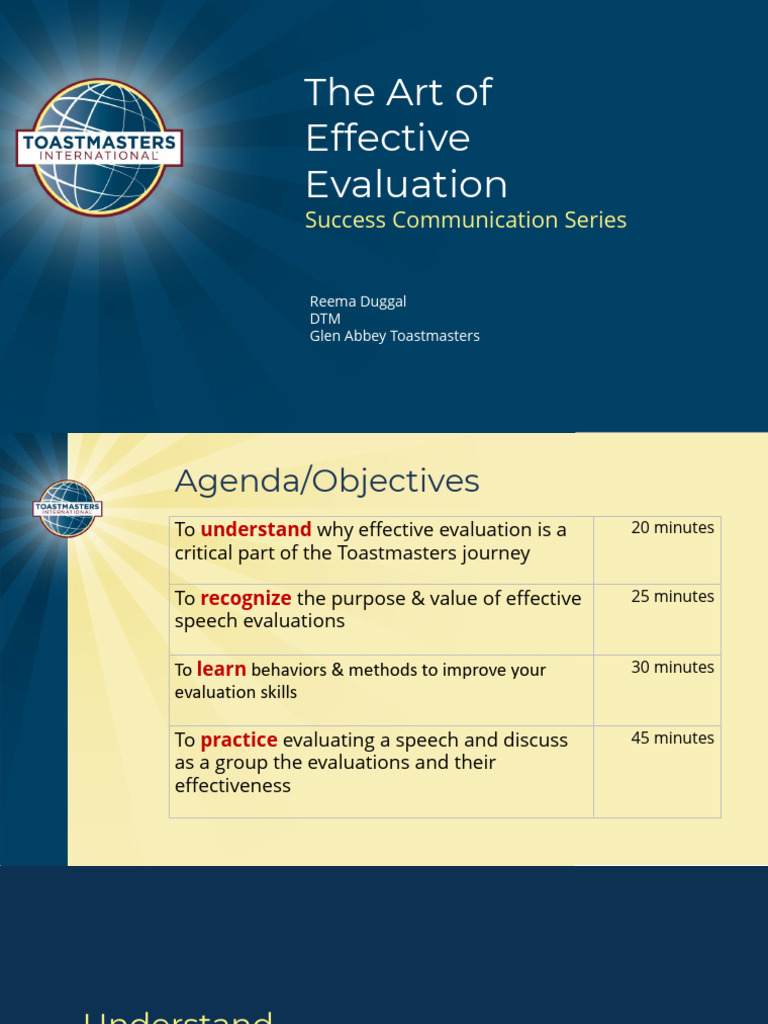 The Art of Effective Evaluation: Success Communication Series | PDF ...