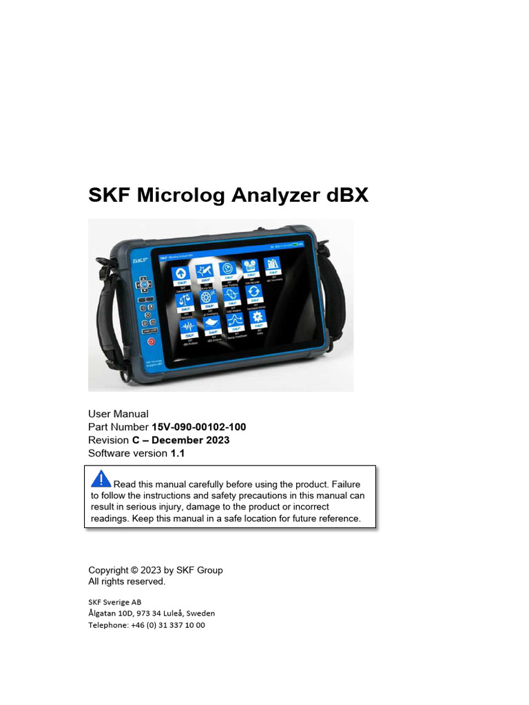 SKF Microlog DBX Manual de Usuario | PDF | Usb | Booting