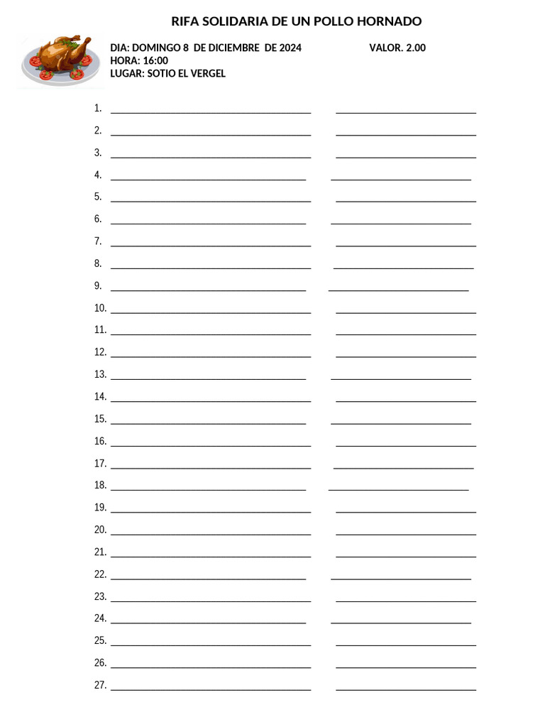 Rifa Pollo | PDF