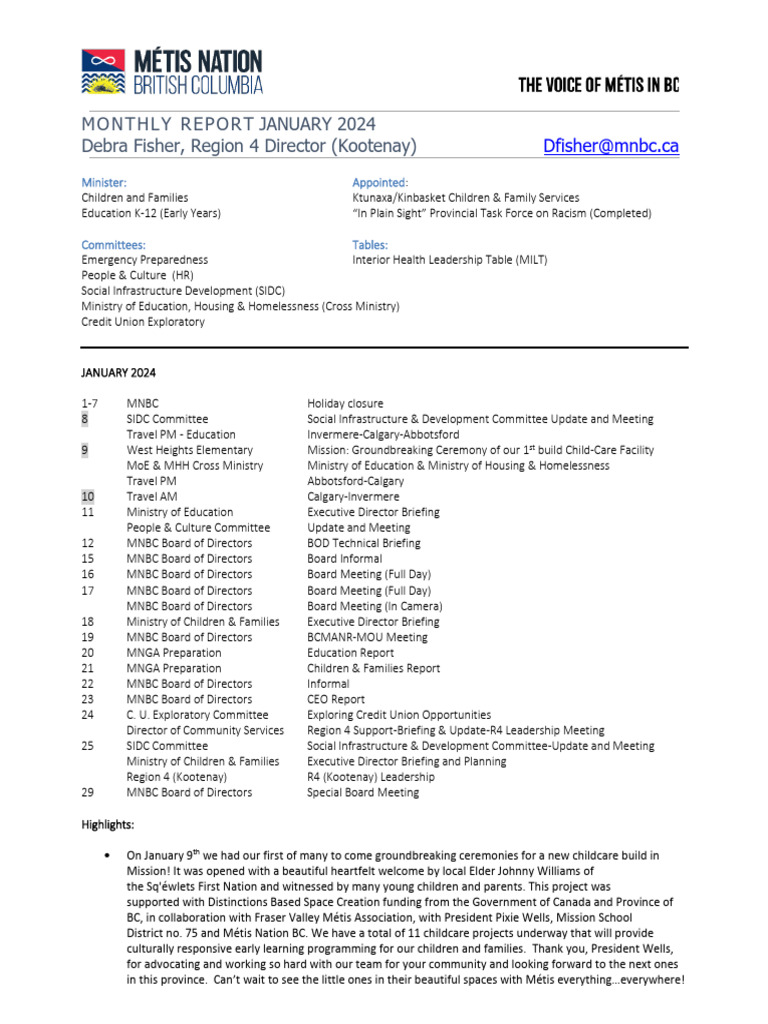 Debra Fisher - January 2024 | PDF | Canada