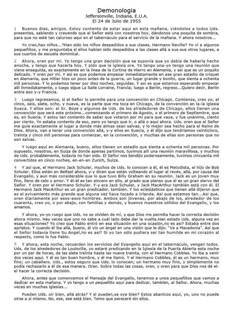 55-0724 Espiritus Seductores VGR | PDF | Demonios | Pecado