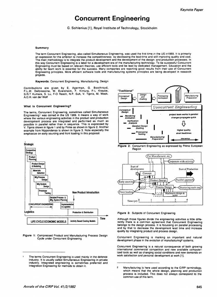 Understanding Concurrent Engineering | PDF | Function (Mathematics ...