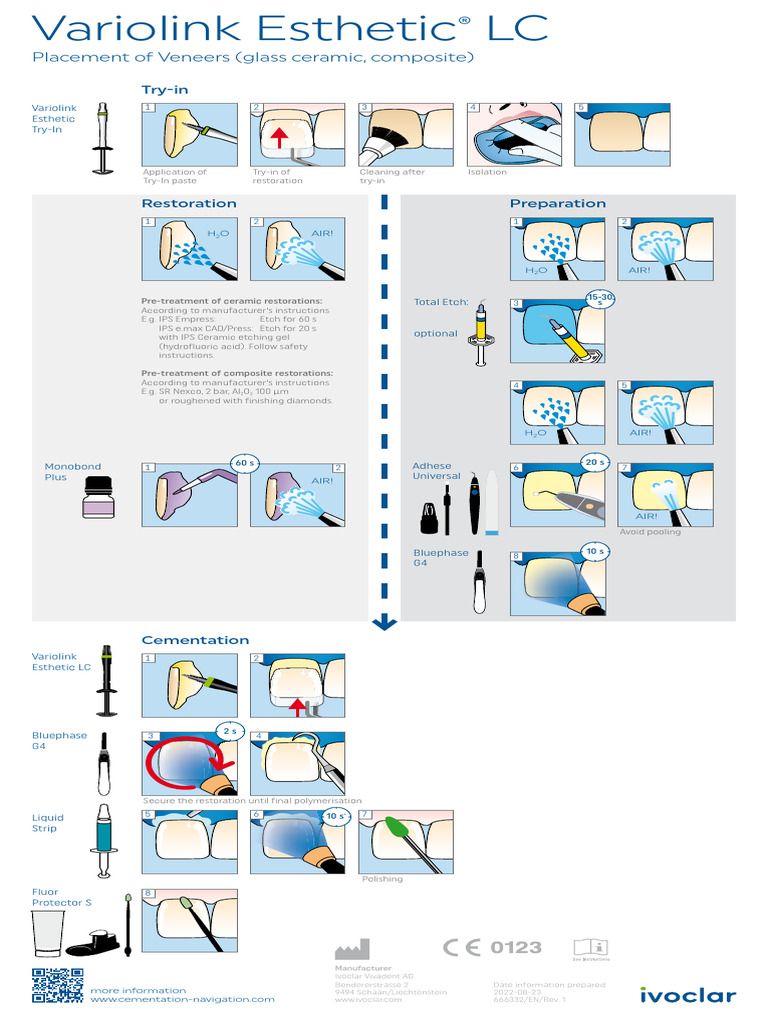 Variolink Esthetic LC EN 666332 REV1 23aug22 | PDF | Chemical Substances | Materials