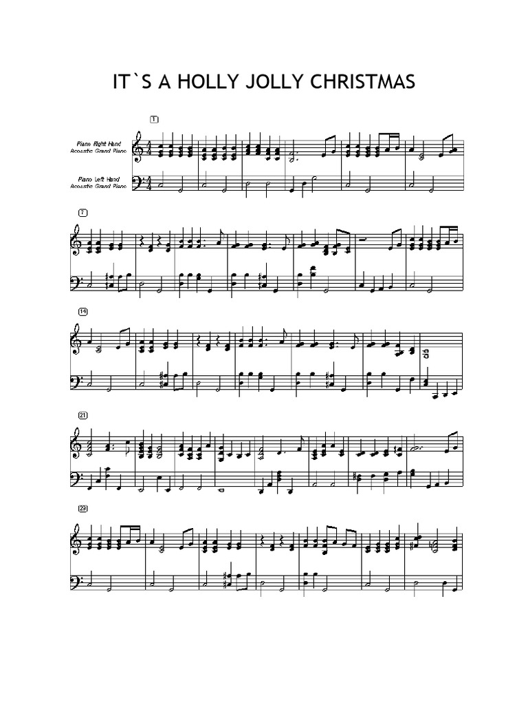 It's A Holly Jolly Christmas | PDF