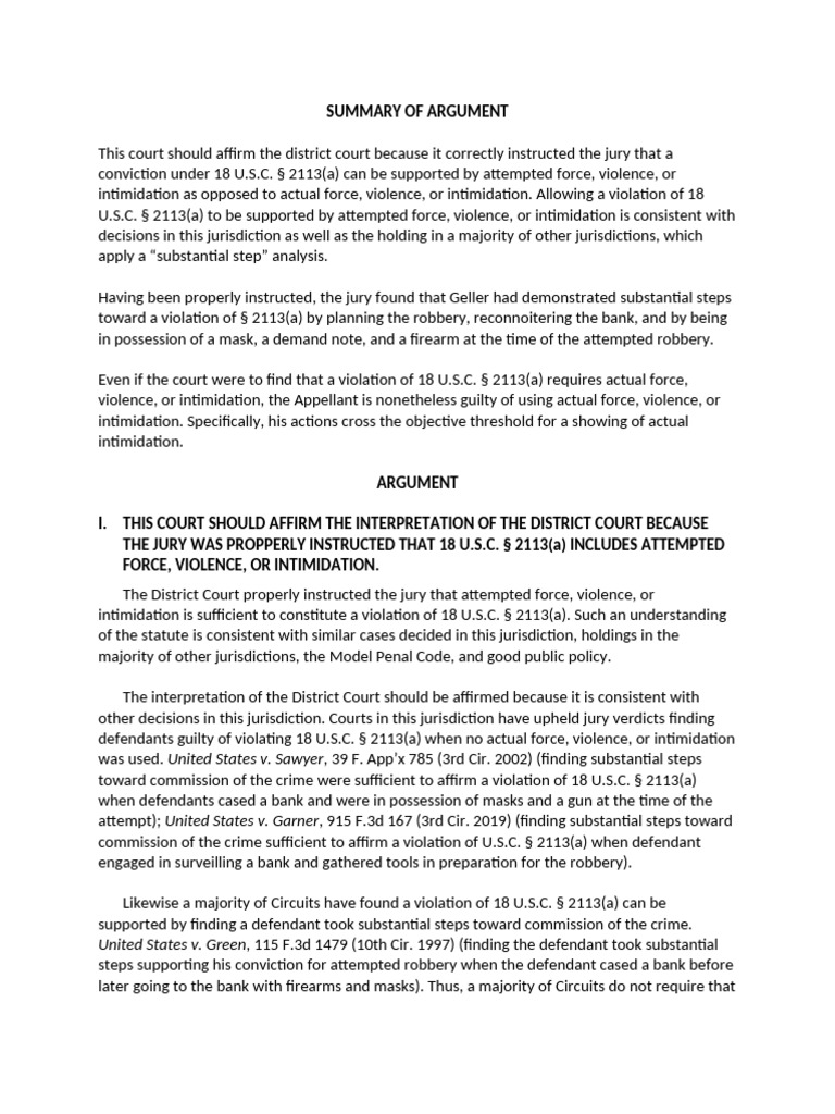 FL 2 APPELLATE BRIEF - SUMMARY OF ARGUMENT & ARGUMENT 2.0 | PDF ... FL 2 APPELLATE BRIEF - SUMMARY OF ARGUMENT & ARGUMENT 2.0 | PDF ...