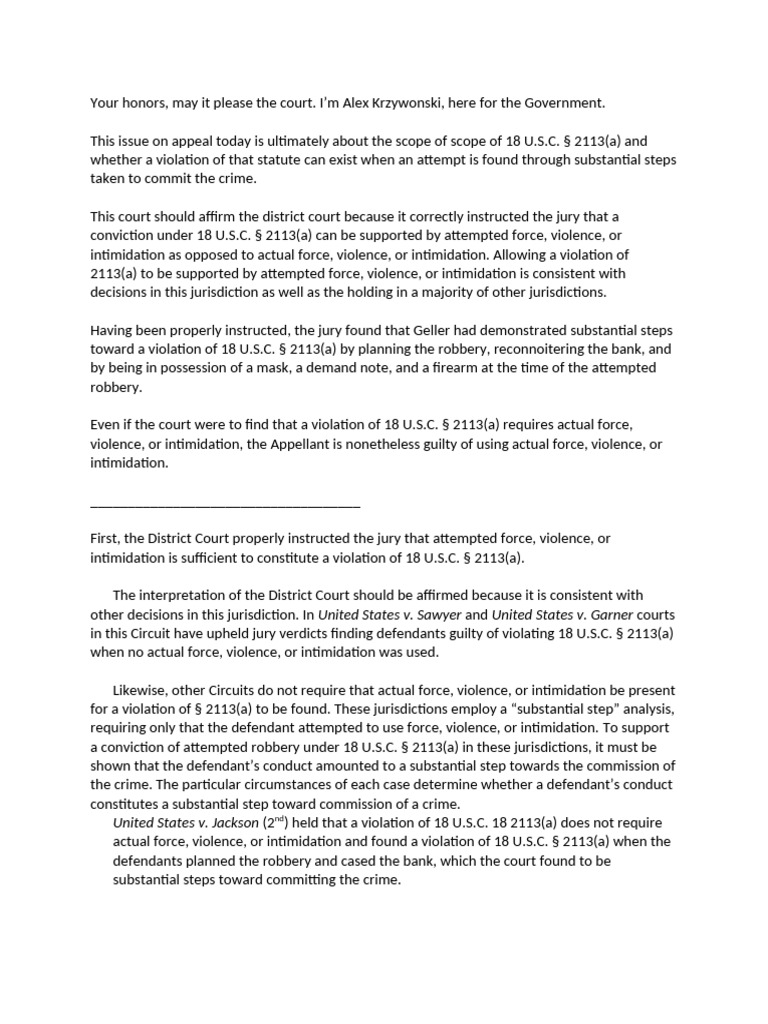 FL 2 Appellate Brief Oral Argument Guide | PDF | Crimes | Crime & Violence
