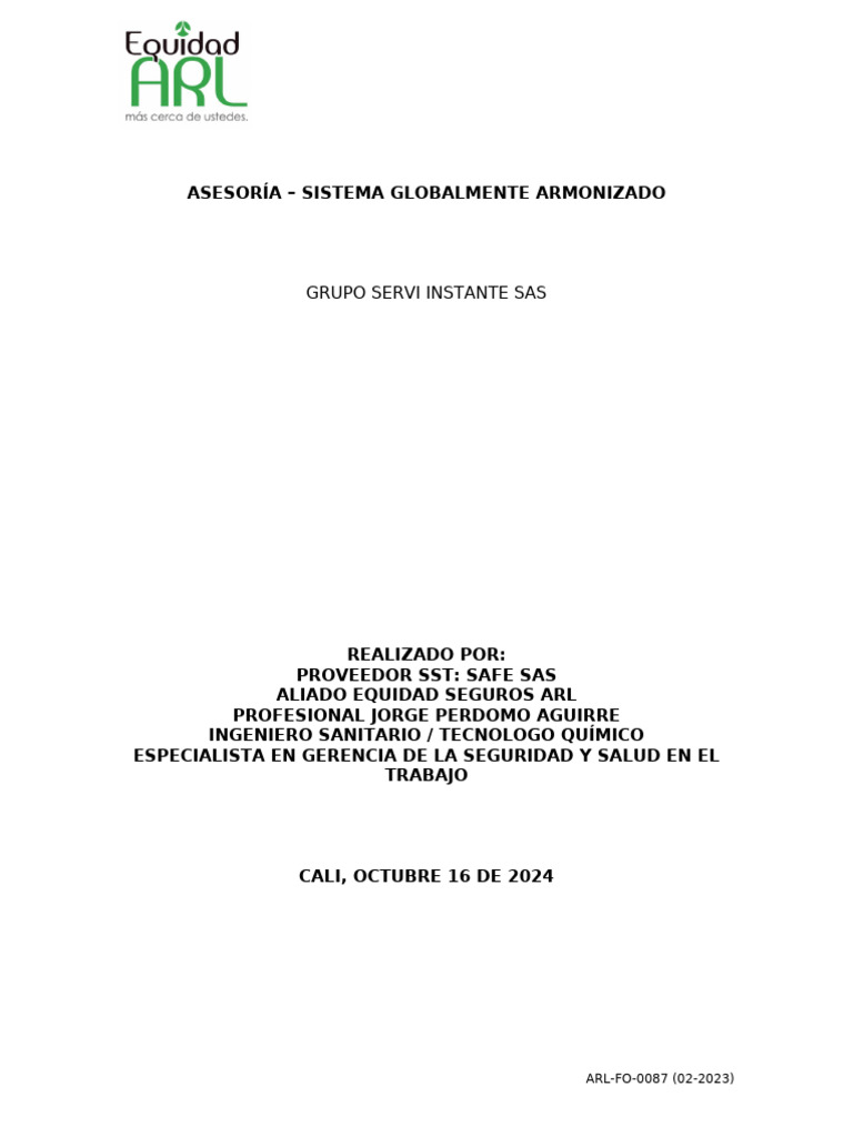 Procedimiento Manejo Seguro de Sustancias Químicas | PDF | Vapor | Gases