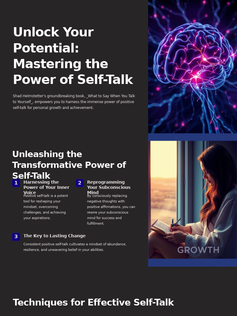 Unlock Your Potential: Mastering The Power of Self-Talk | PDF ...
