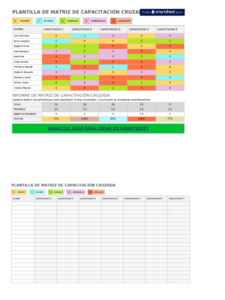 IC Cross Training Matrix 11623 - ES | PDF