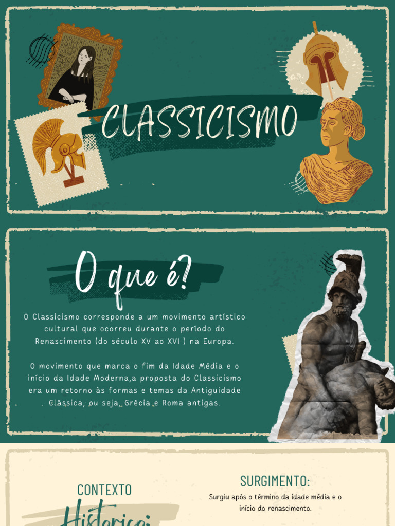 Classicismo - Trabalho de Português | PDF | Classicismo | Renascimento