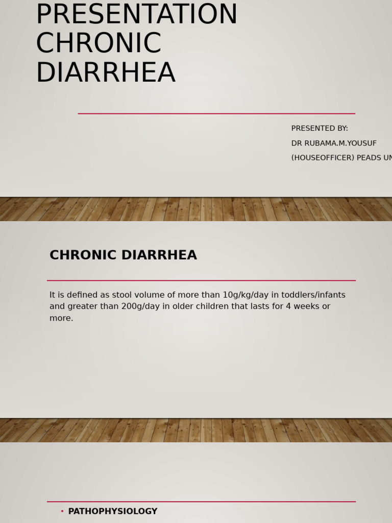 chronic diarrhea | PDF | Diarrhea | Gastrointestinal Tract