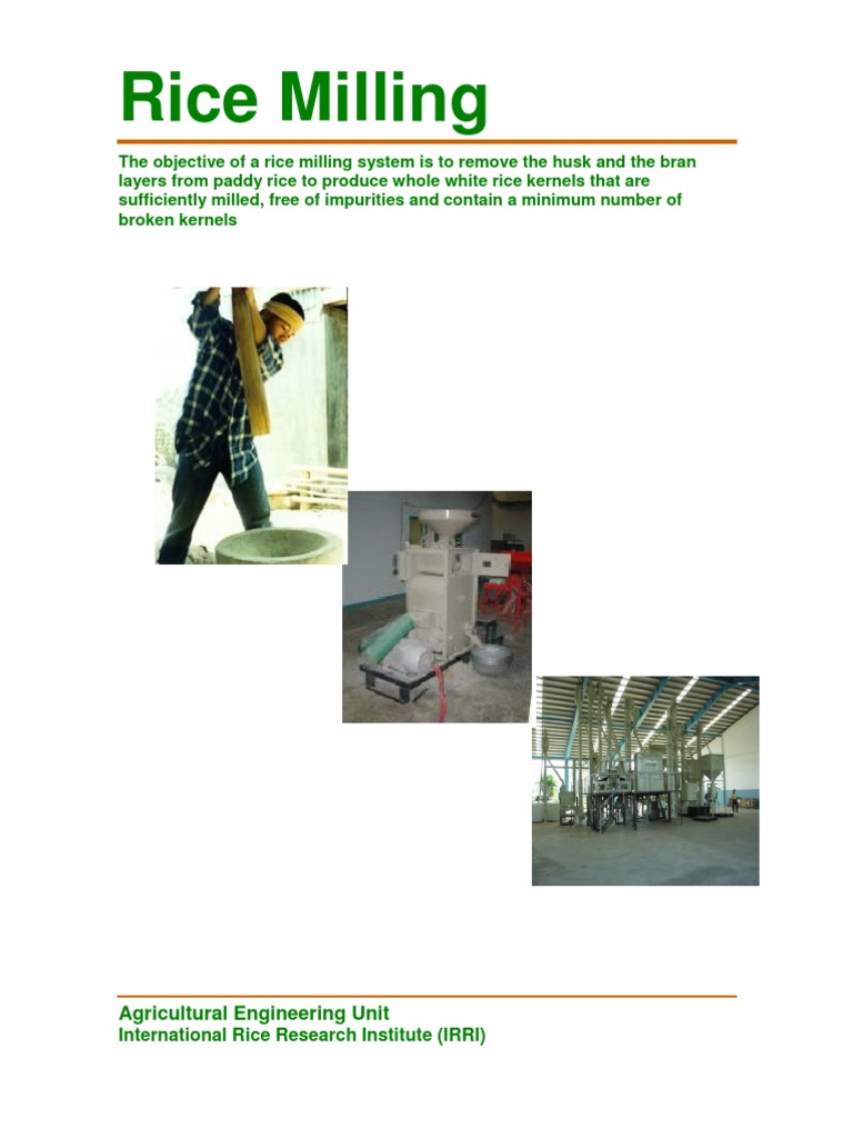 Teaching Manual Rice Milling | PDF | Rice | Mill (Grinding)