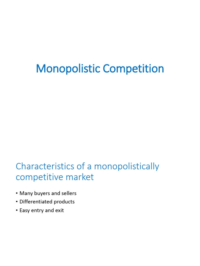Monopolistic | PDF