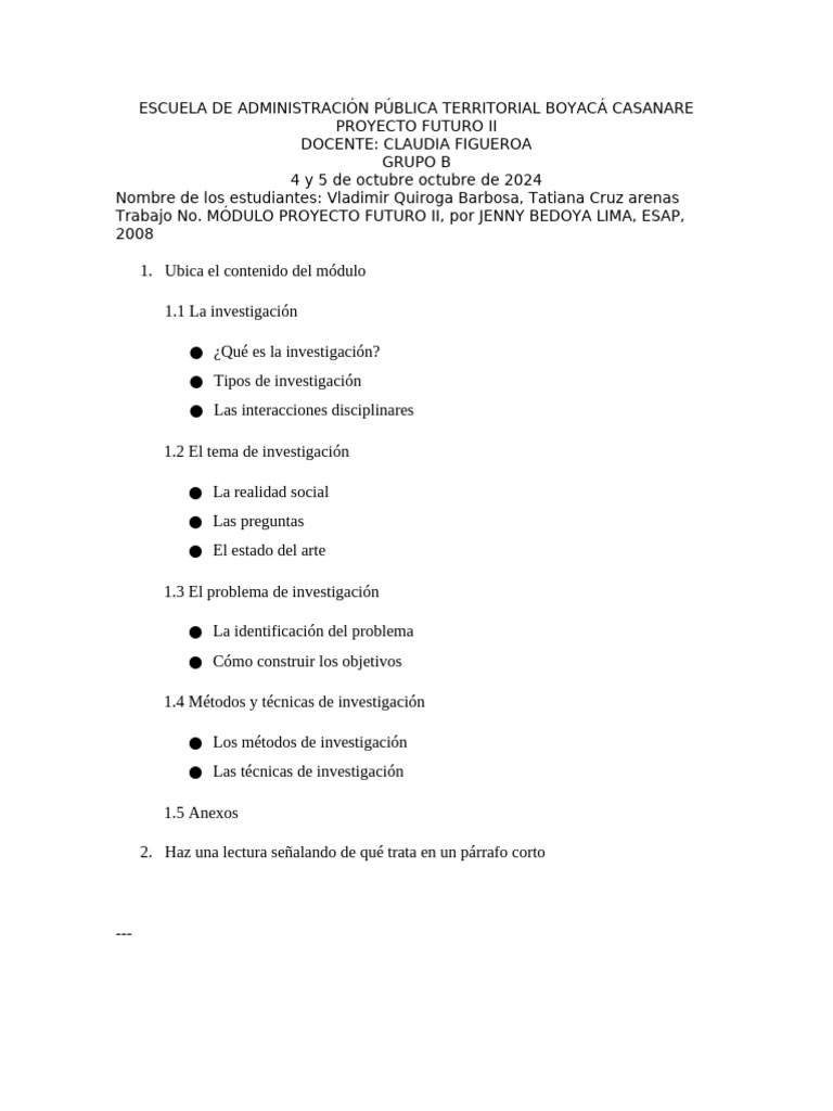 Presentacion Modulo | PDF | Caso de estudio | Método científico