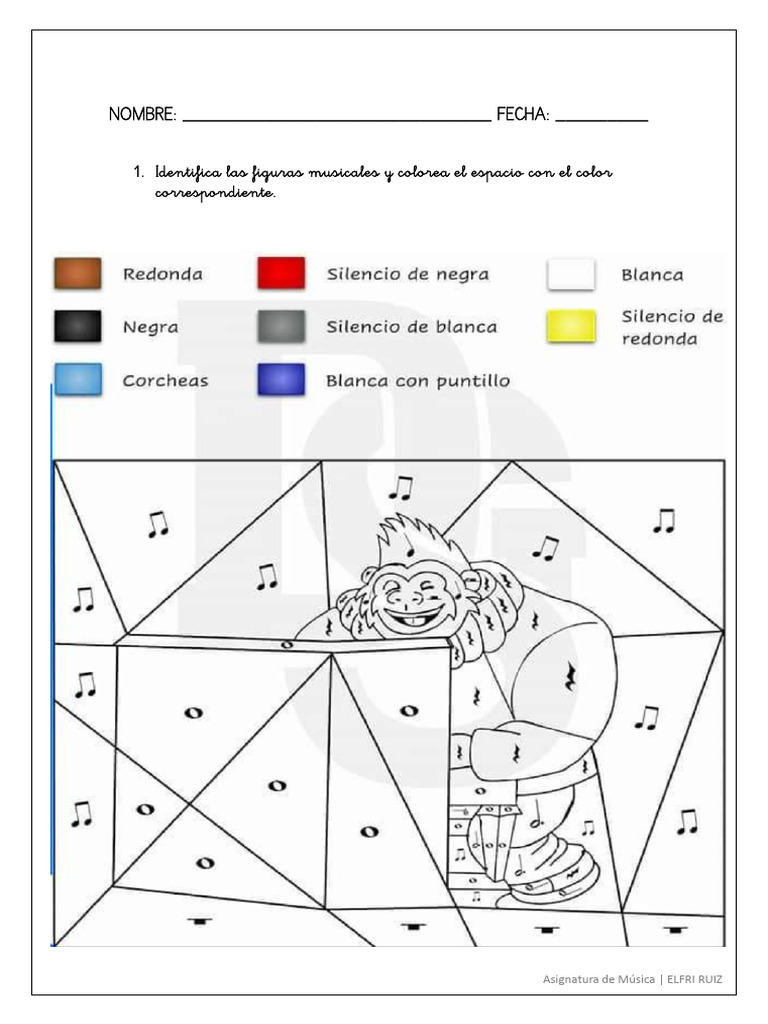 Identifica Las Figuras Musicales | PDF