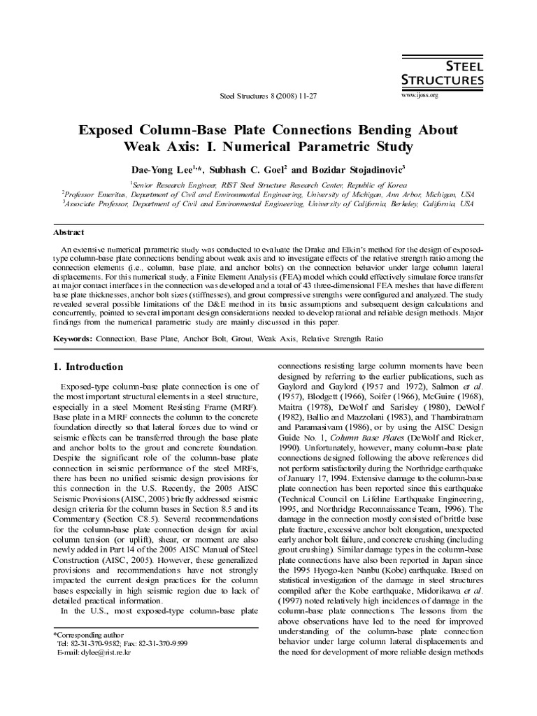 Chair Baseplate Weak Axis Bending | PDF | Strength Of Materials | Bending