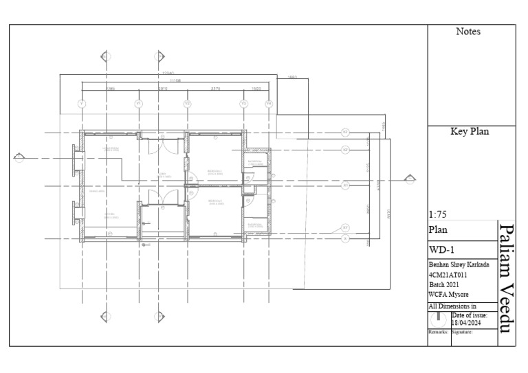 WD-1 Paliam Veedu - FINAL - Plan Redone | PDF