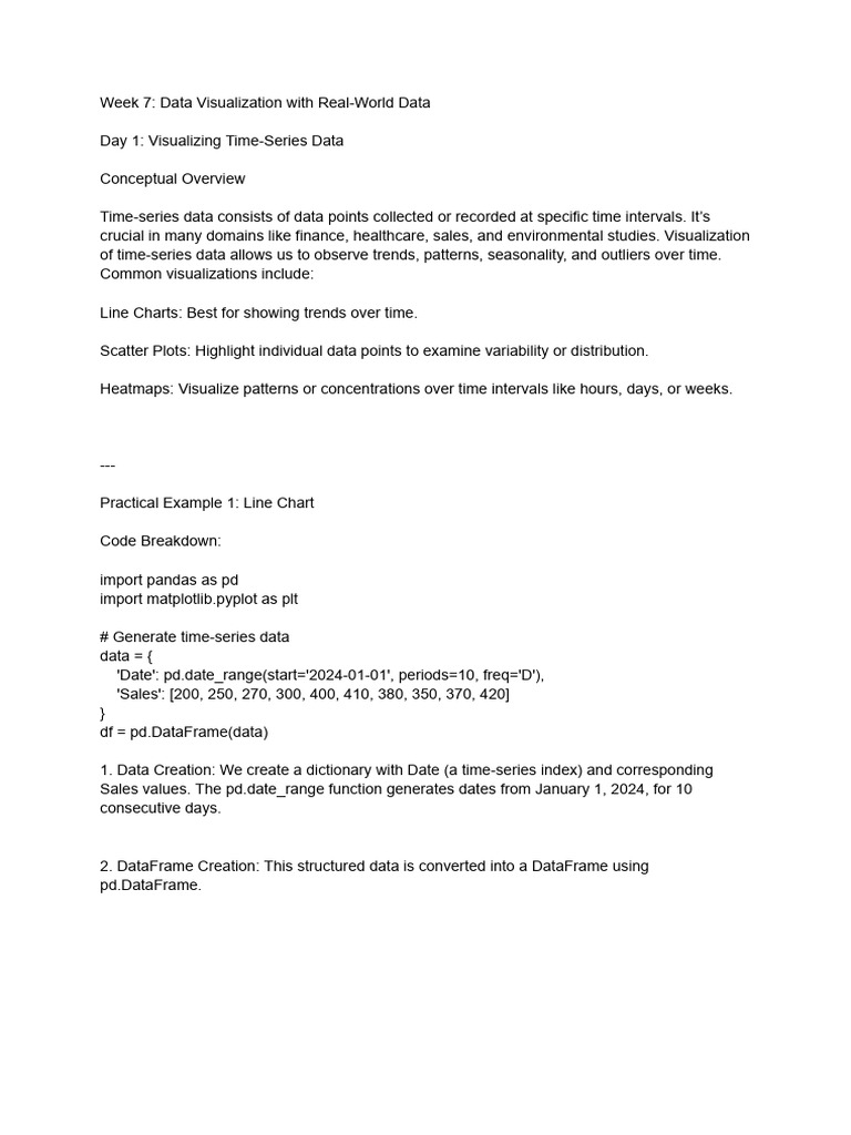 Week 7 - Data Visualization | PDF | Visualization (Graphics)