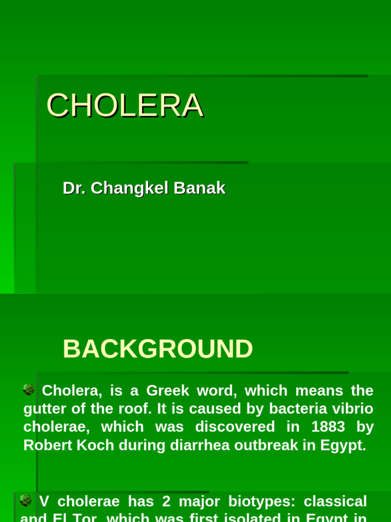 Cholera | PDF | Cholera | Intravenous Therapy