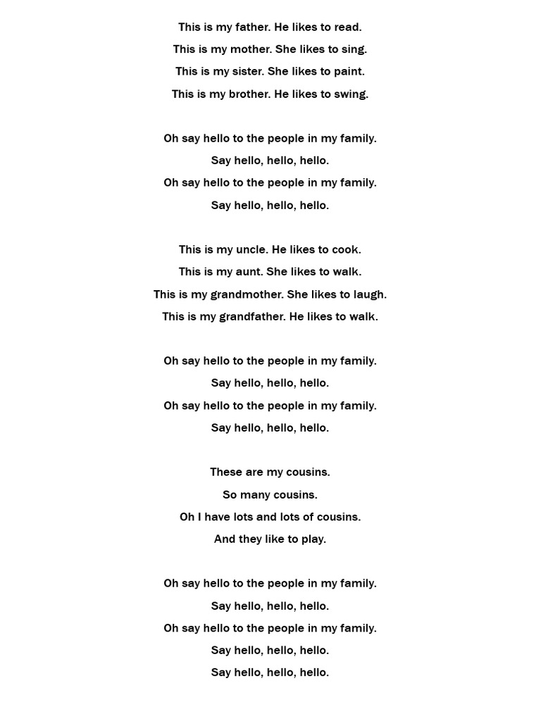 This Is My Family | PDF