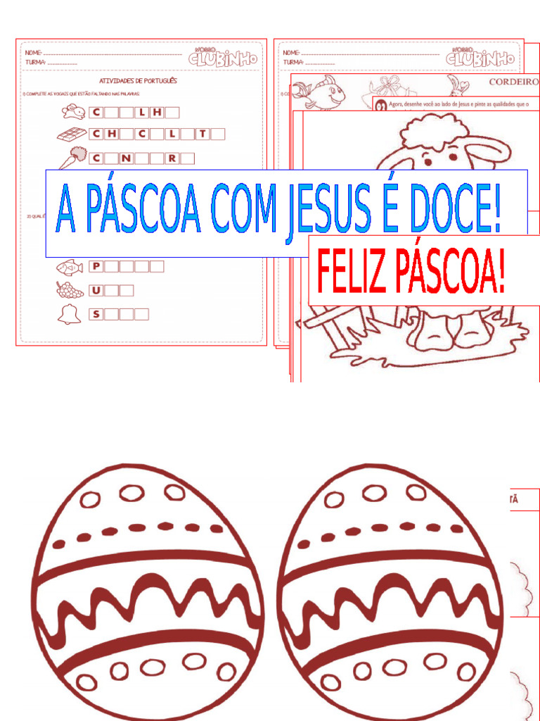 Atividades Sobre A Pascoa | PDF