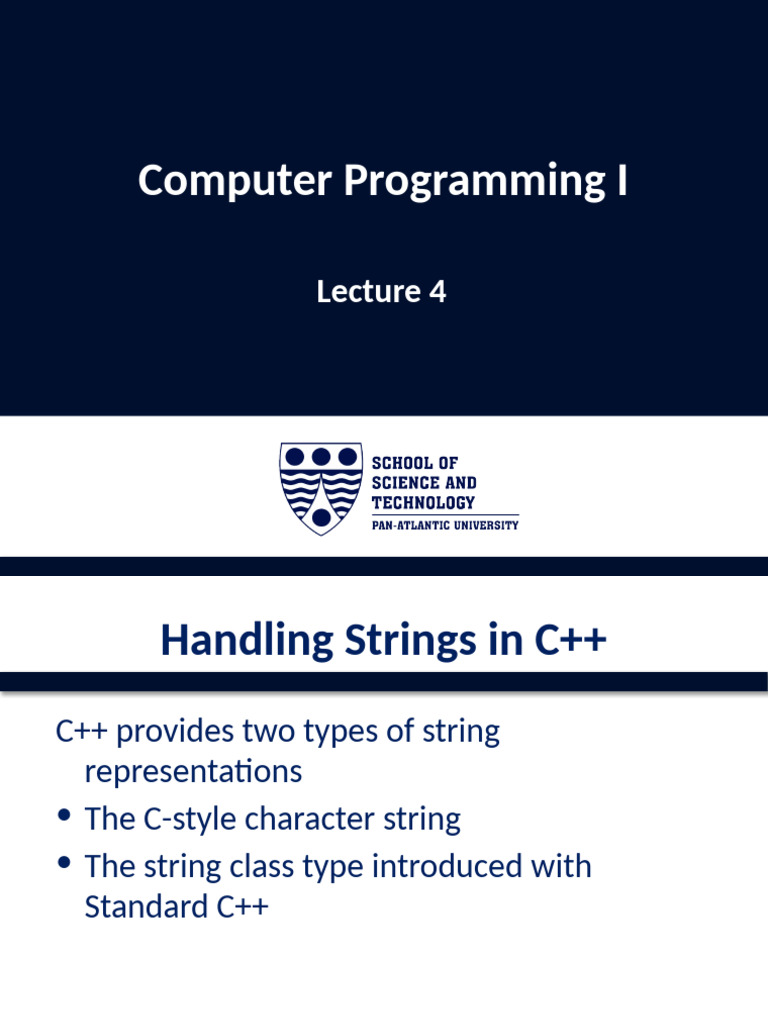 CSC201 Lecture 4 Slide | PDF | Pointer (Computer Programming) | Integer (Computer Science)