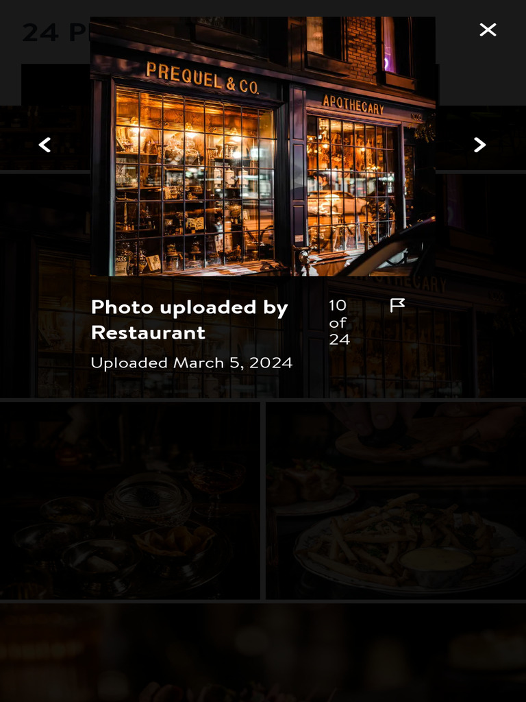 Prequel & Co. Apothecary Restaurant - Toronto, On Opentable 2 | PDF