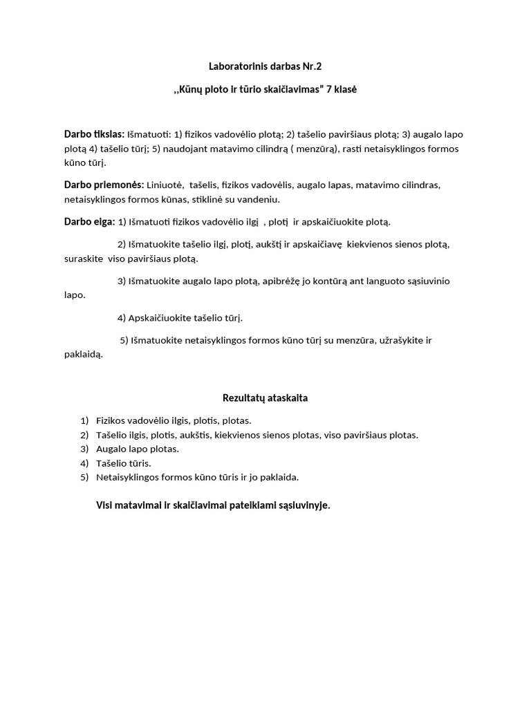 Laboratorinis Darbas Nr2 | PDF